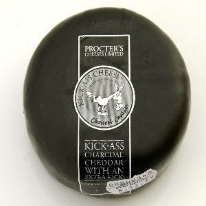 Kick Ass Cheddar Cheese with Charcoal – The Port of Lancaster Smokehouse